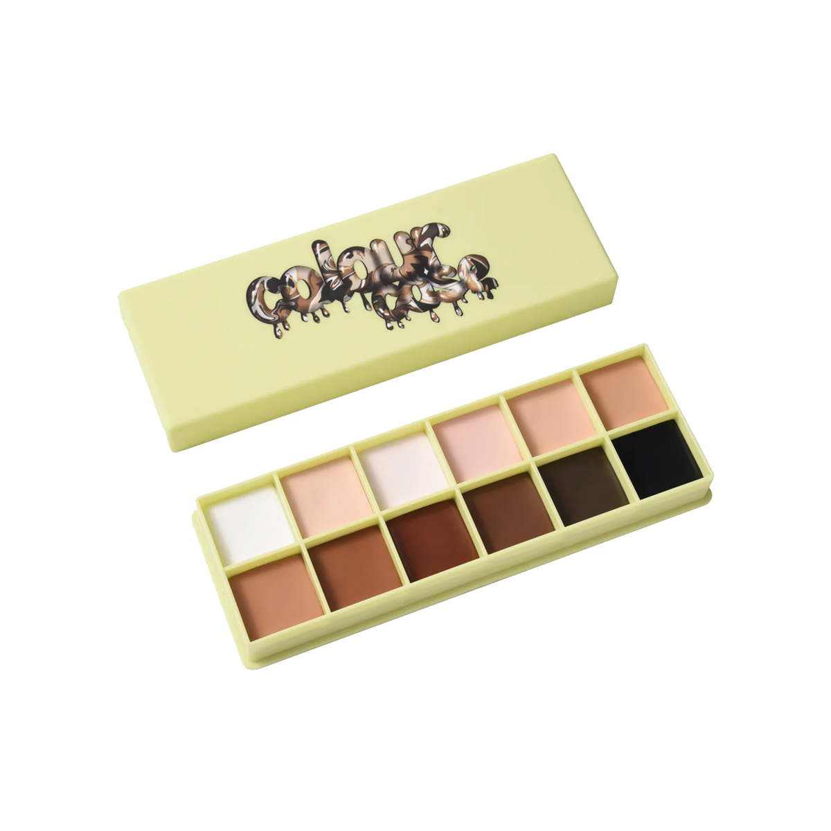 Colour Case Cosmetic Paint Palette & Brush Set